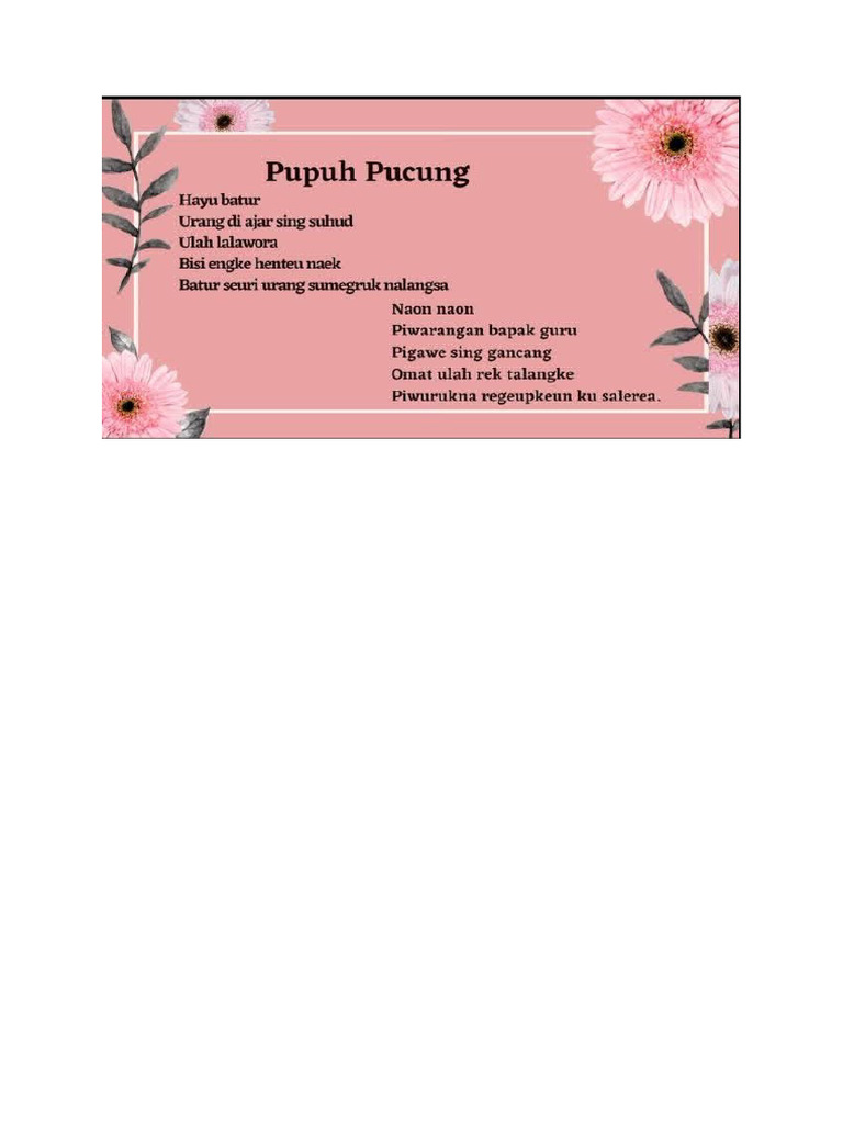 Pupuh Pucung | PDF