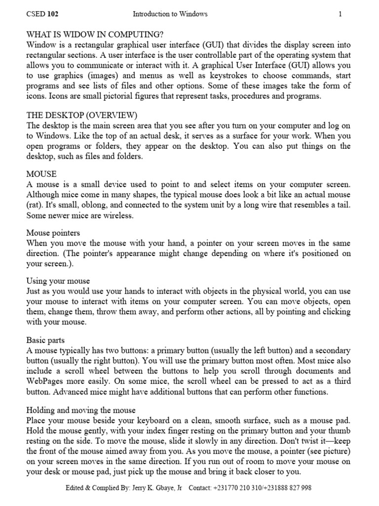 AA-2 Introduction To Windows | PDF