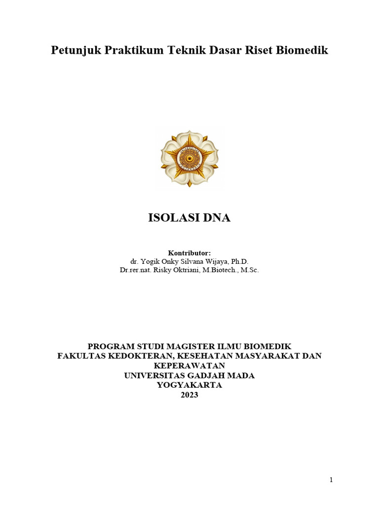 Panduan Isolasi DNA Biomedik | PDF | Sains & Matematika