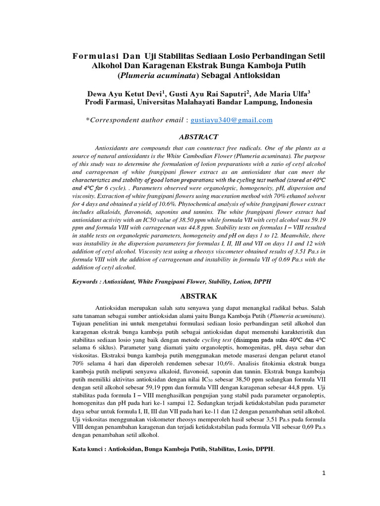 Jurnal Dewa Ayu Ketut Devi | PDF | Chemistry | Chemical Substances