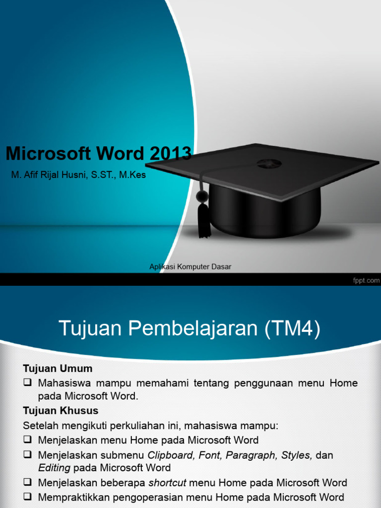 Penggunaan Menu Home Pada Microsoft Word | PDF