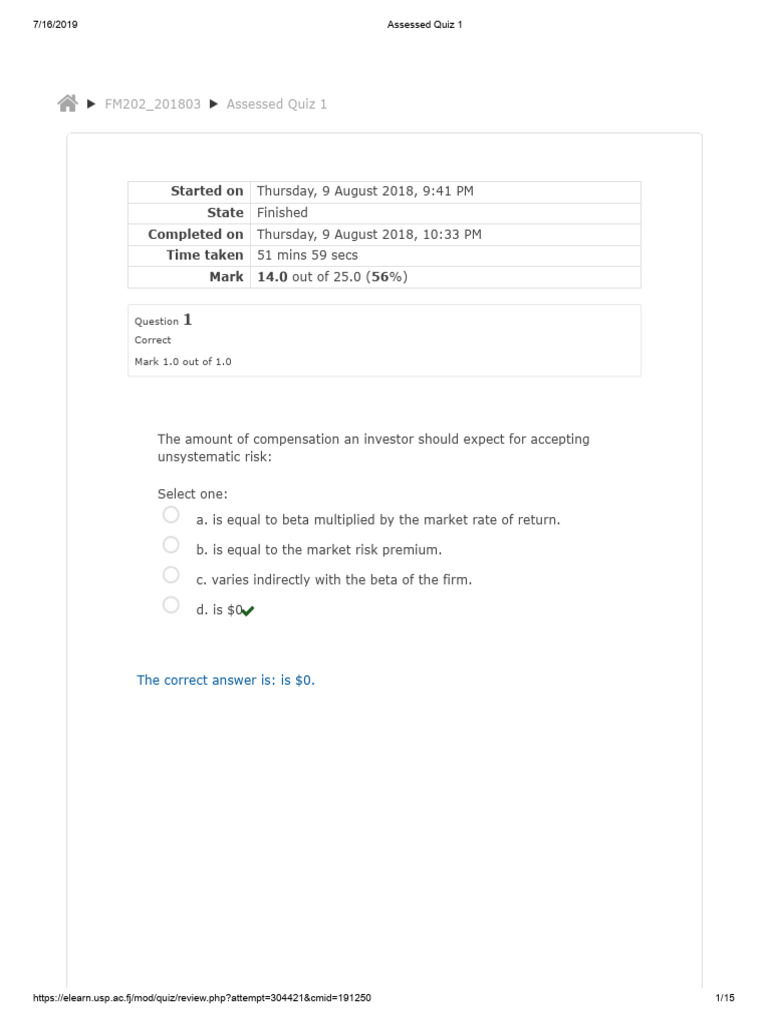 Assessed Quiz 1 | PDF