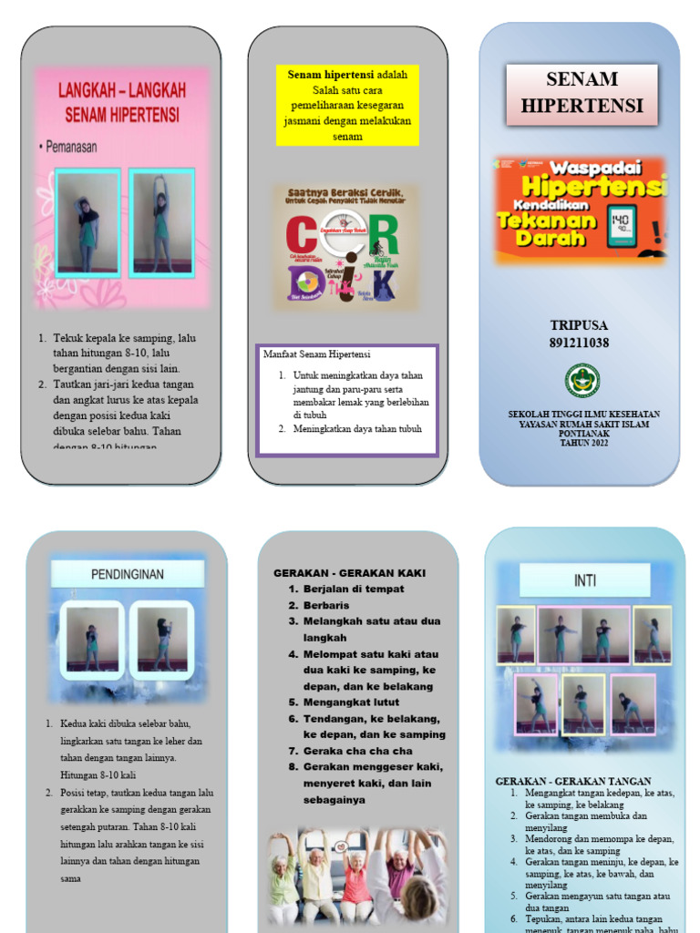 Leaflet Senam Hipertensi | PDF