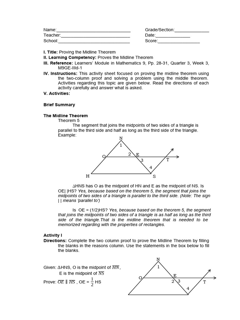 Las Math G9 Q3 8 | PDF