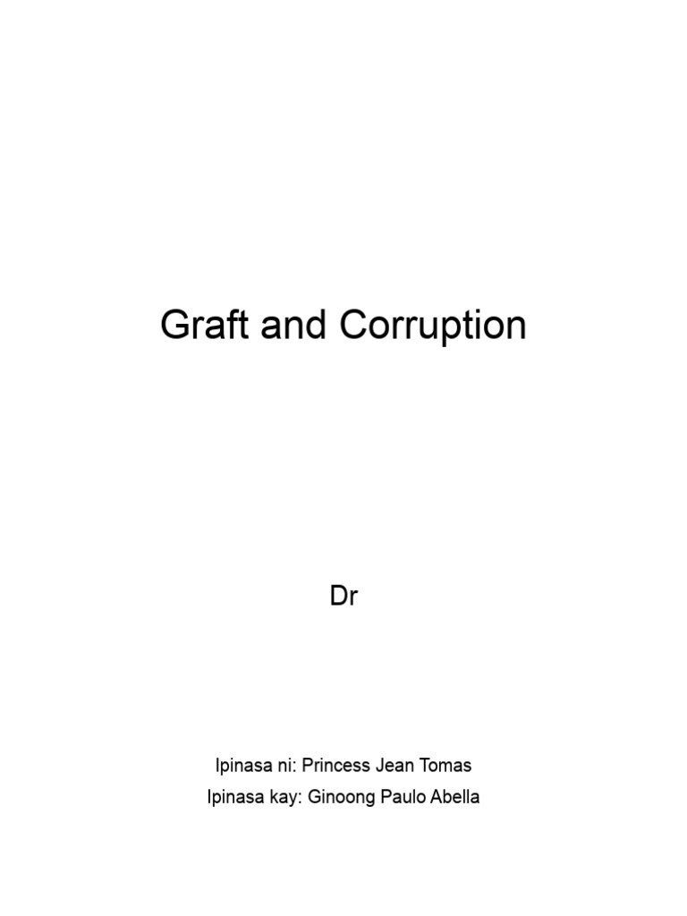 Graft and Corruption | PDF