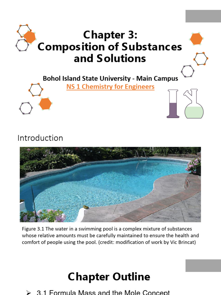 Substance Composition and Molarity Guide | PDF | Mole (Unit) | Molecules