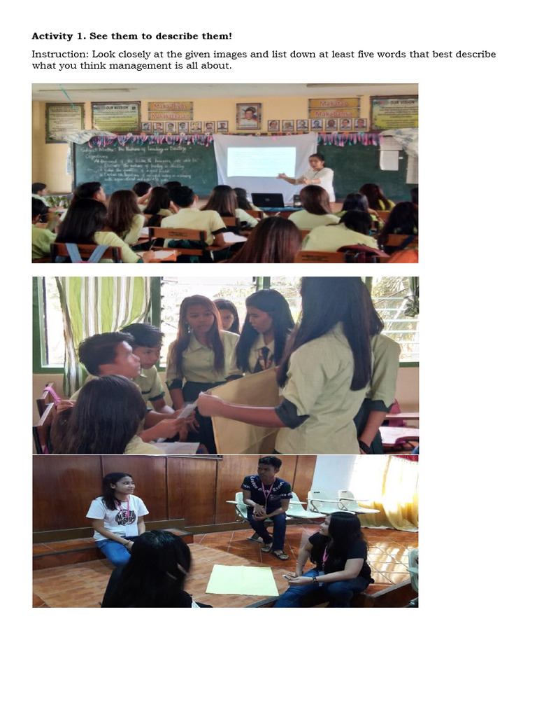 Activity Sheet Org and MGT Meaning of MGT | PDF