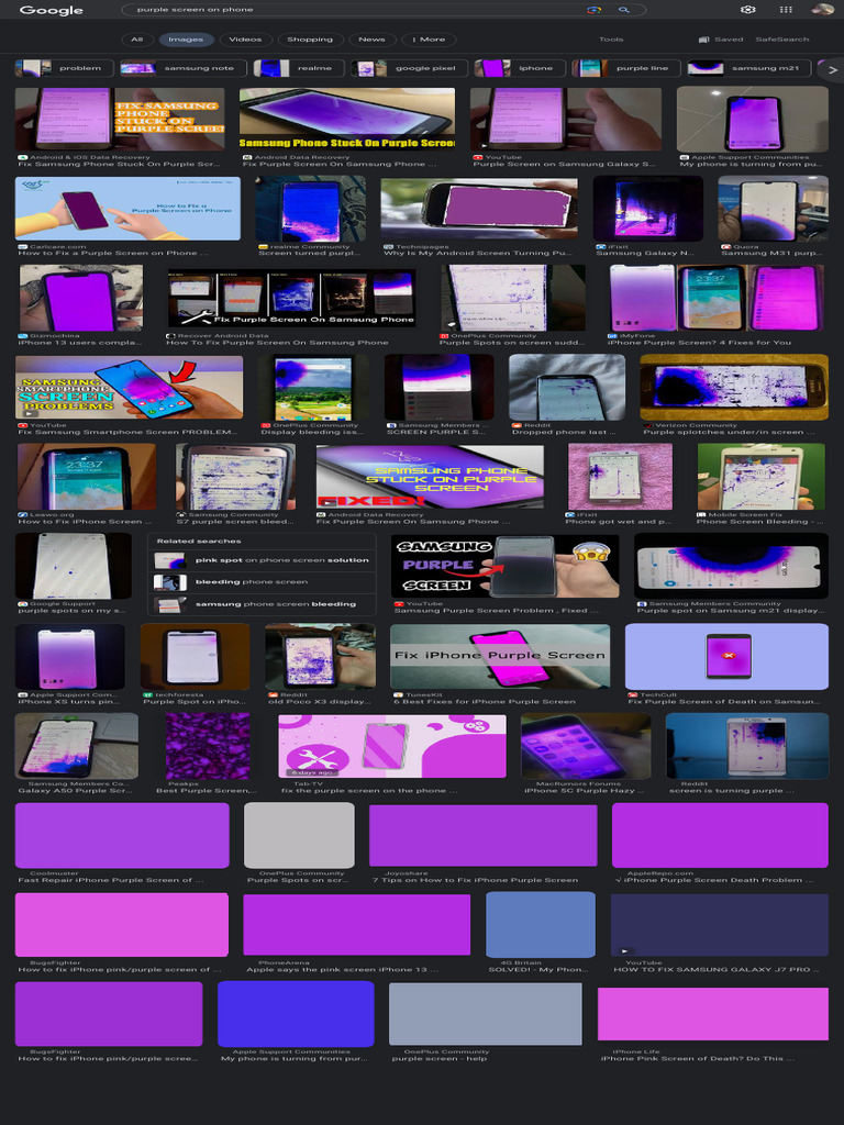 Purple Screen On Phone - Google Search | PDF | I Phone | Android ...