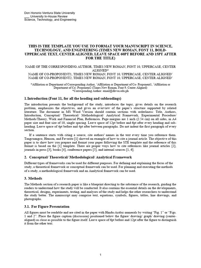 STE Manuscript Template For Proposal Paper3 | PDF | Relay | Paragraph