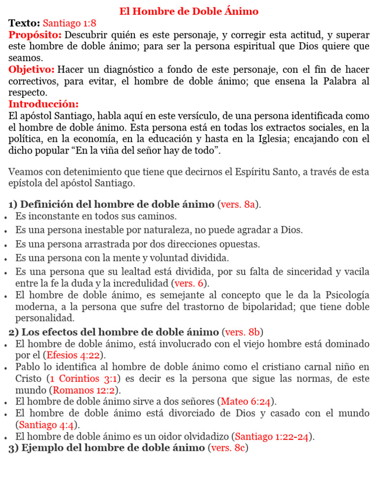 El Hombre de Doble Ánimo | PDF | Pablo el apóstol | Evangelios