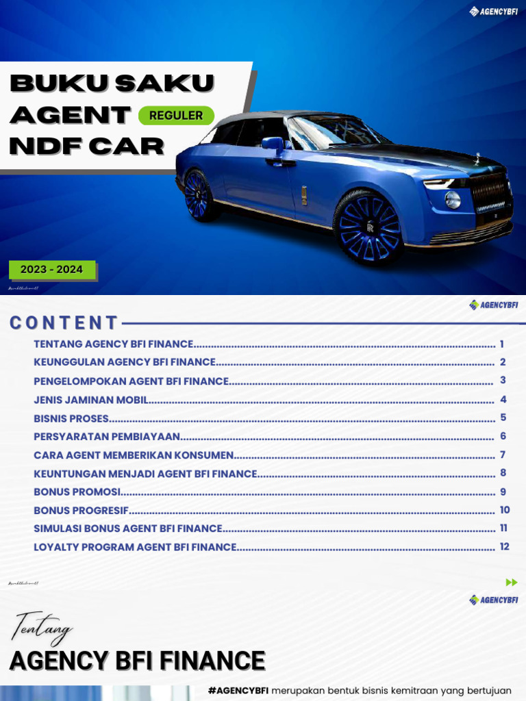 Panduan Menjadi Agent BFI Finance | PDF
