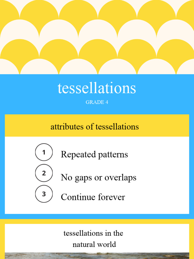 Grade 3 Maths Tessellation Presentation | PDF | Home & Garden