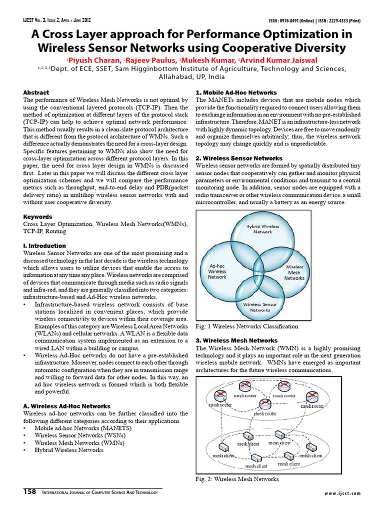 A Cross Layer Approach For Performance O Pdf