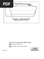 Albany RR3000 Vision Owners Manual | PDF | Door | Switch