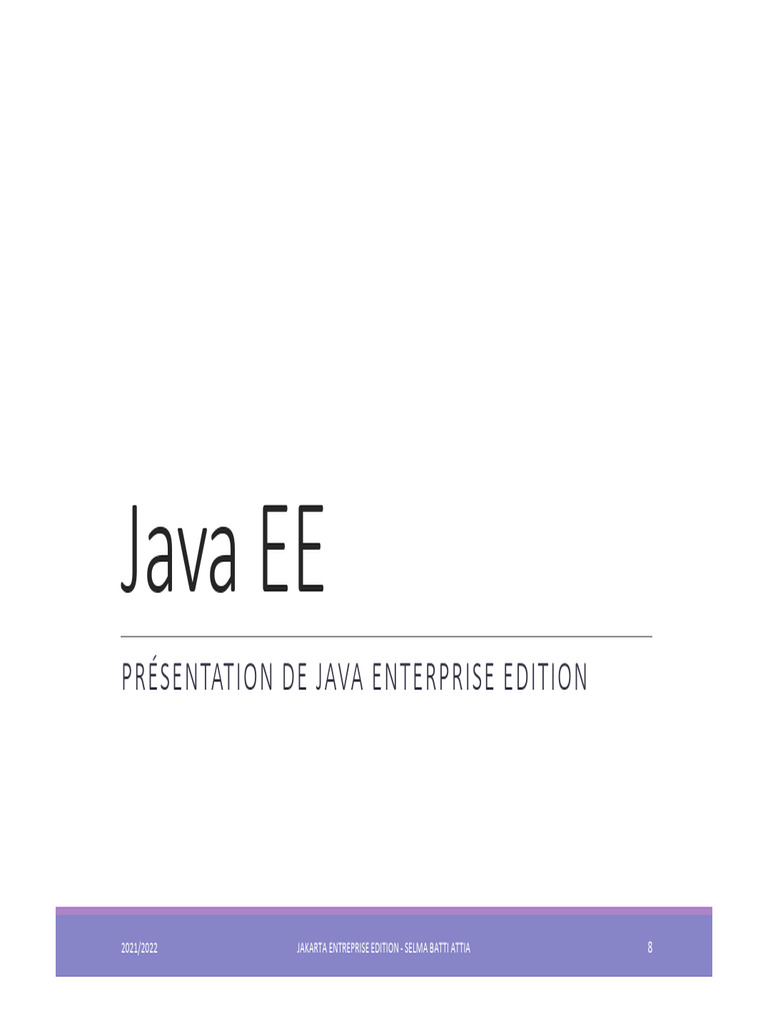 1 - Cours - Java EE | PDF