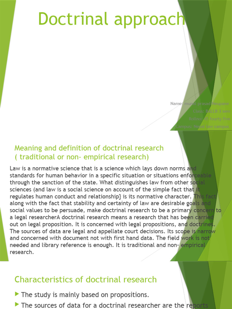 Understanding Doctrinal Legal Research | PDF | Methodology | Science