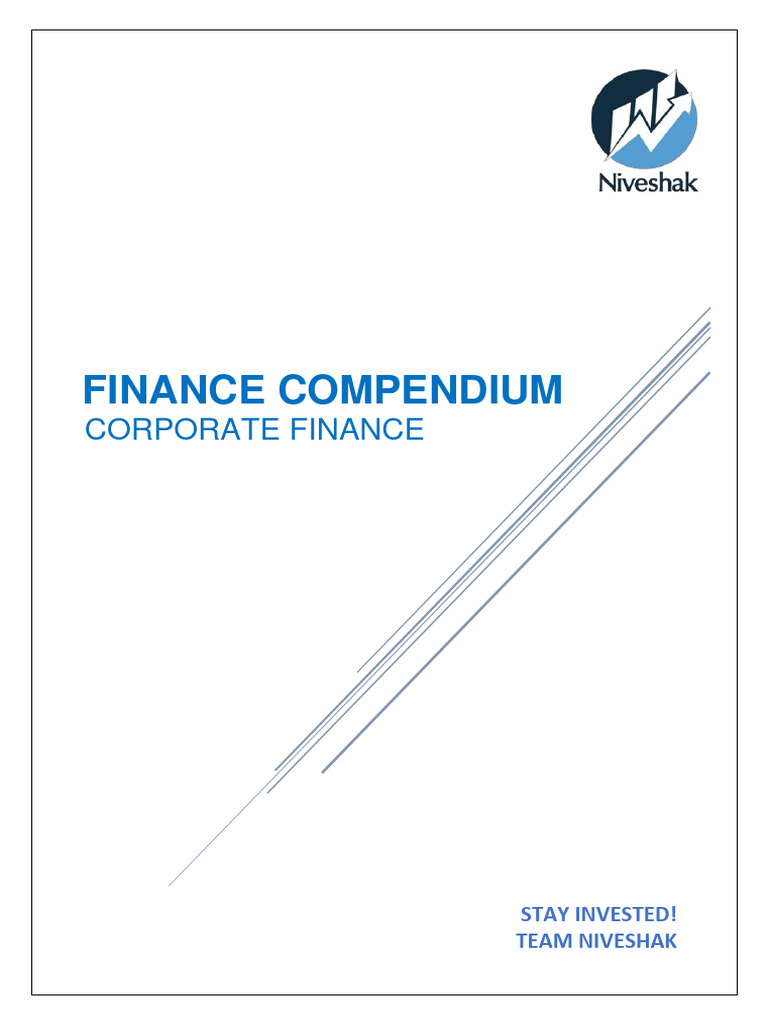 Corporate Finance Compendium | PDF