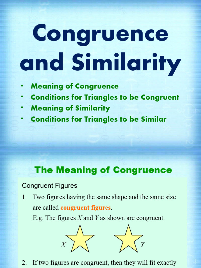 Congruency and Similarity (1) | PDF