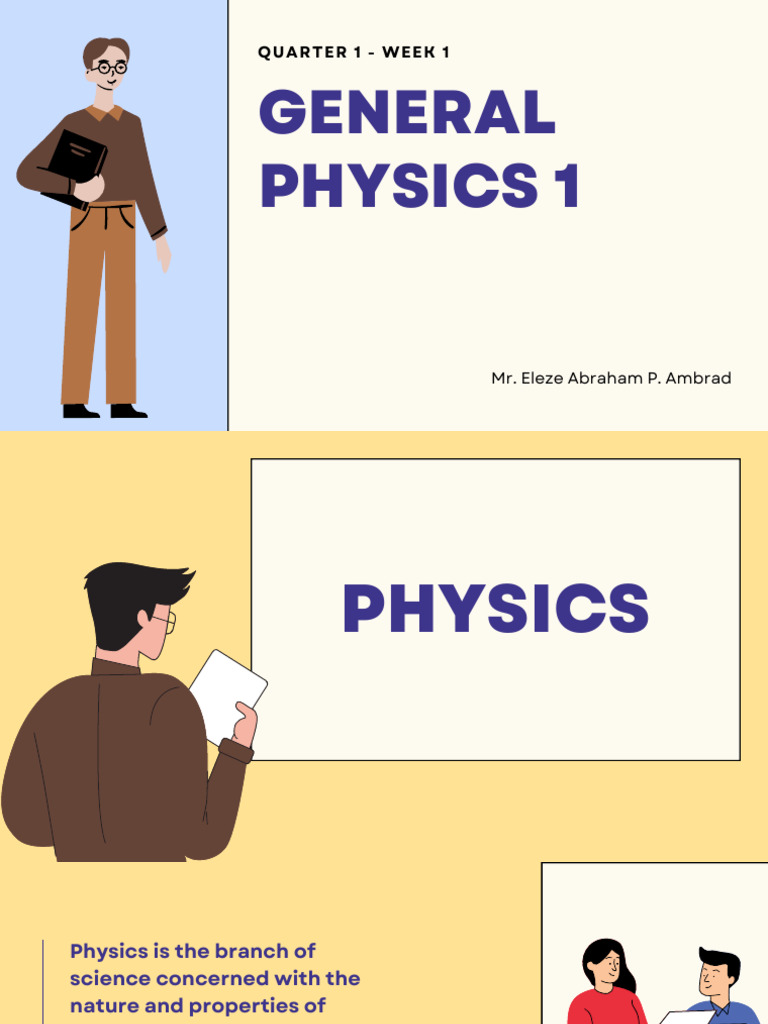 General Physics 1: Quarter 1 - Week 1 | PDF | Physics | International ...