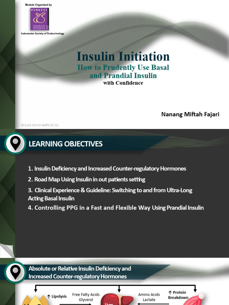 Initation of Insulin - Final 2023 | PDF | Hypoglycemia | Glycated ...