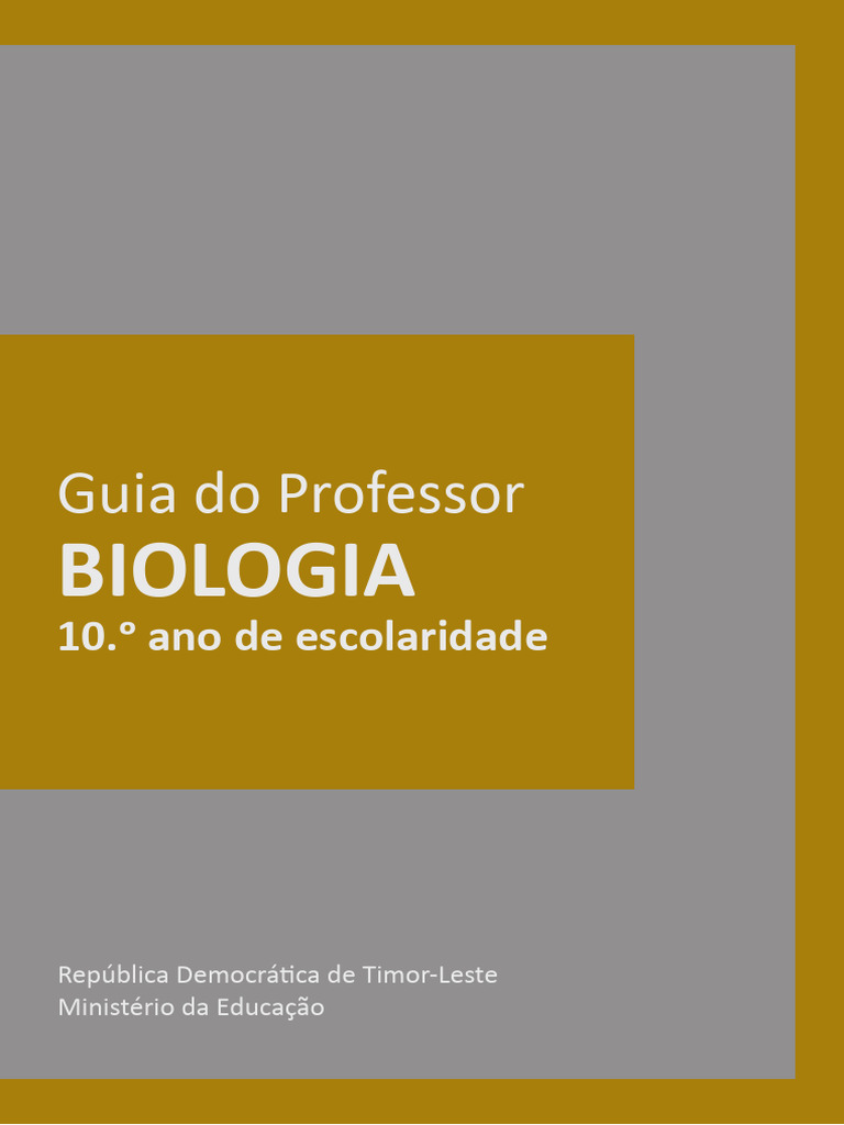 Guia do Professor de Biologia 10º Ano | PDF | Science | Aprendizado