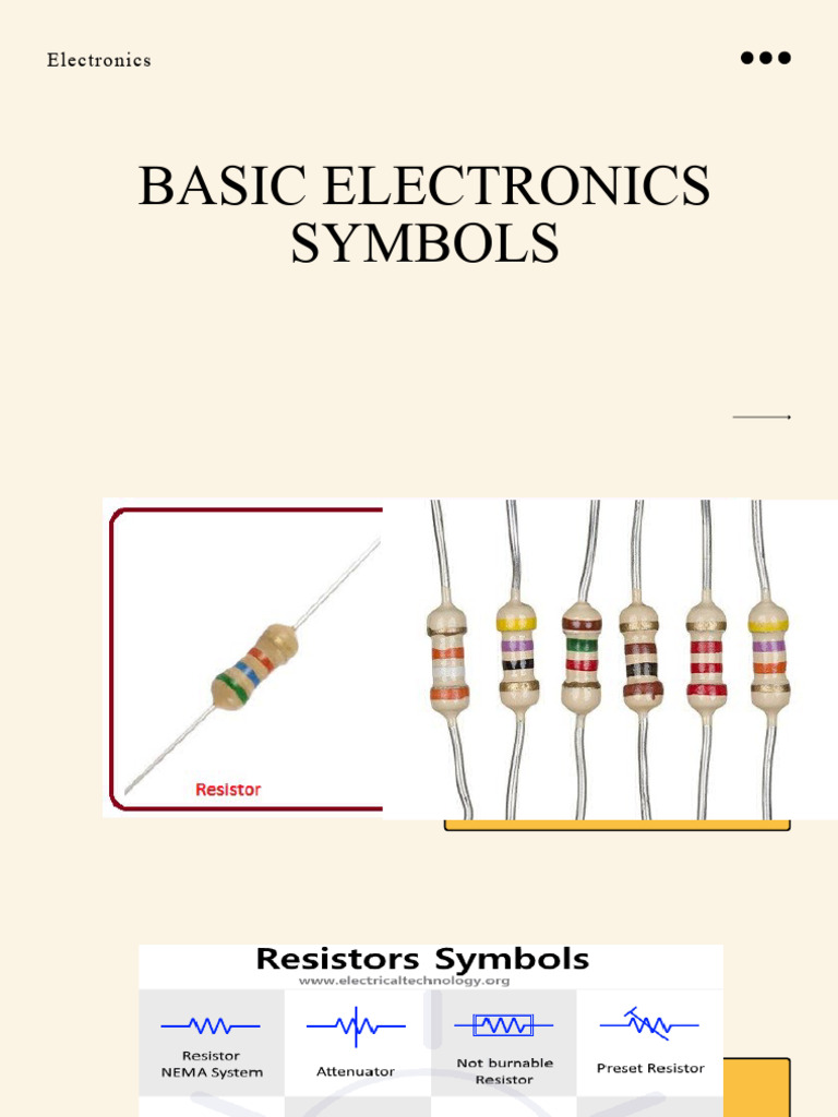 Electronics Sign and Symbols | PDF