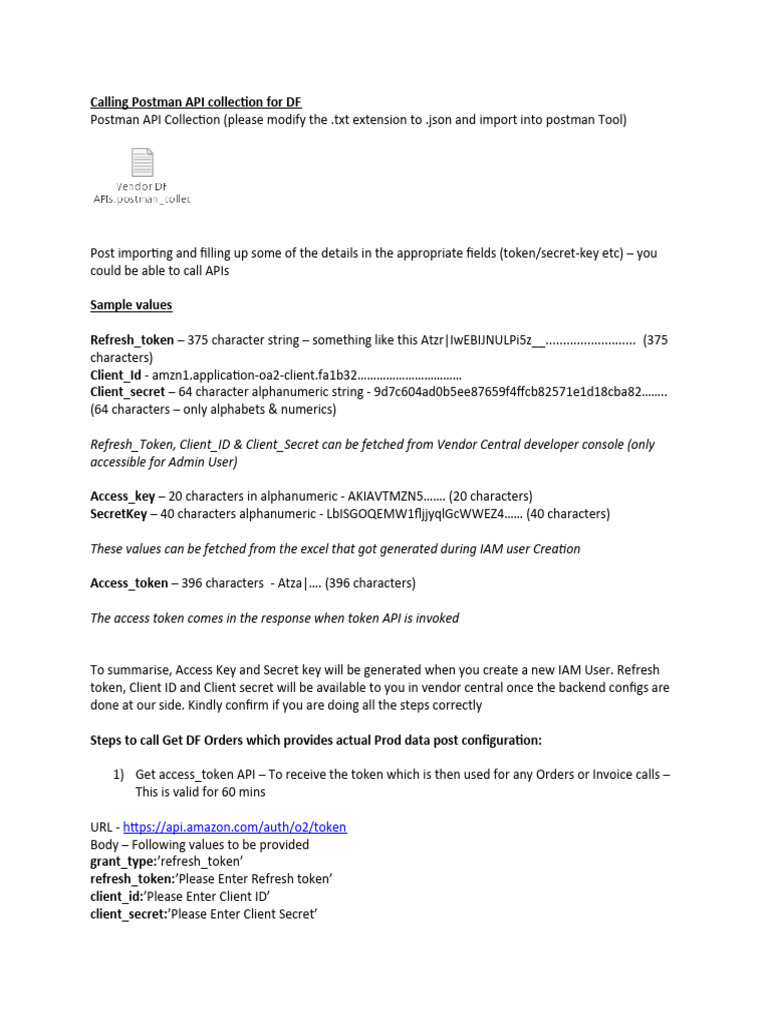Calling Df Postman Apis Pdf Computer Science Computing