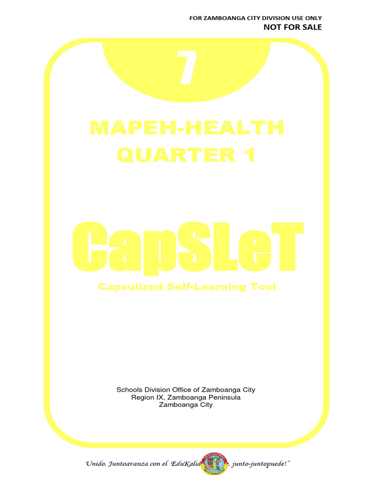 Qa Health 7 Q1 W1 Sumicad 1 G7 | PDF