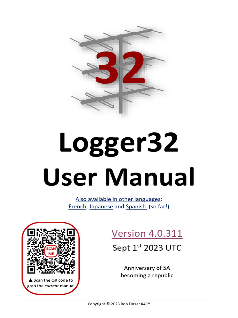 Logger32 v4 User Manual | PDF | Keyboard Shortcut | Port (Computer Networking)
