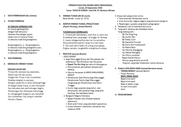 PD Wam 23 Sep 2022 | PDF