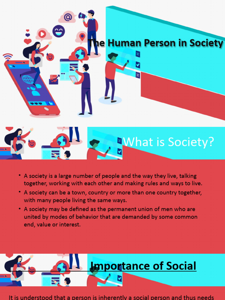 The Human Person in Society | PDF | Society