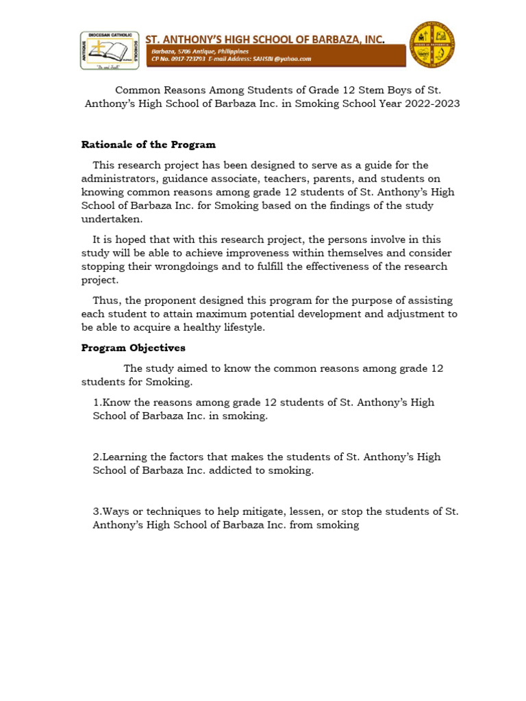 Research Project II | PDF | Behavioural Sciences | Behavior Modification