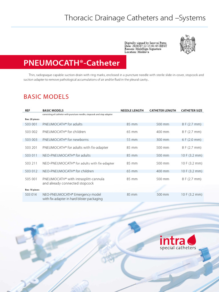 Catalog - Intra Catheters - Semnat | PDF | Medicine | Medical Equipment