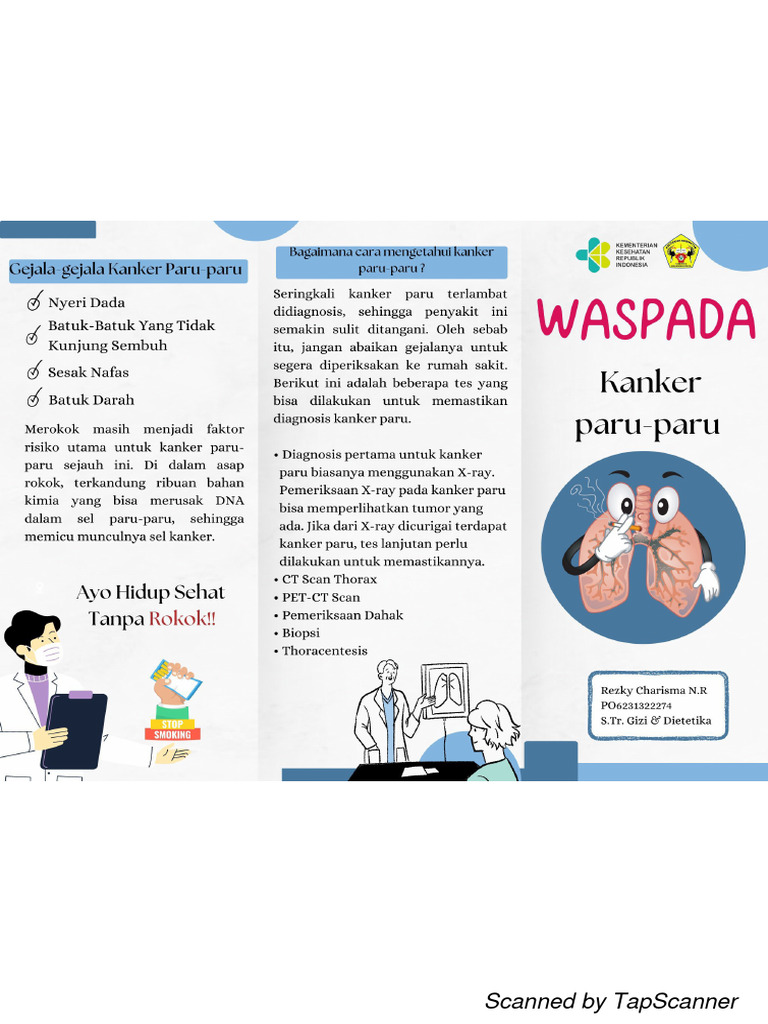 Leaflet Kanker Paru-Paru | PDF