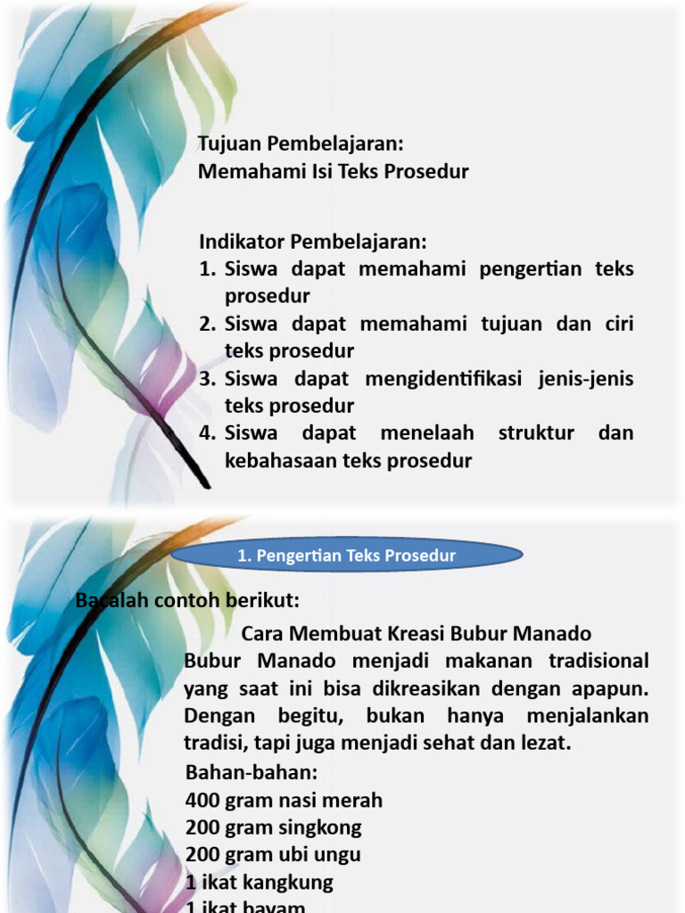 Materi Memahami Teks Prosedur | PDF