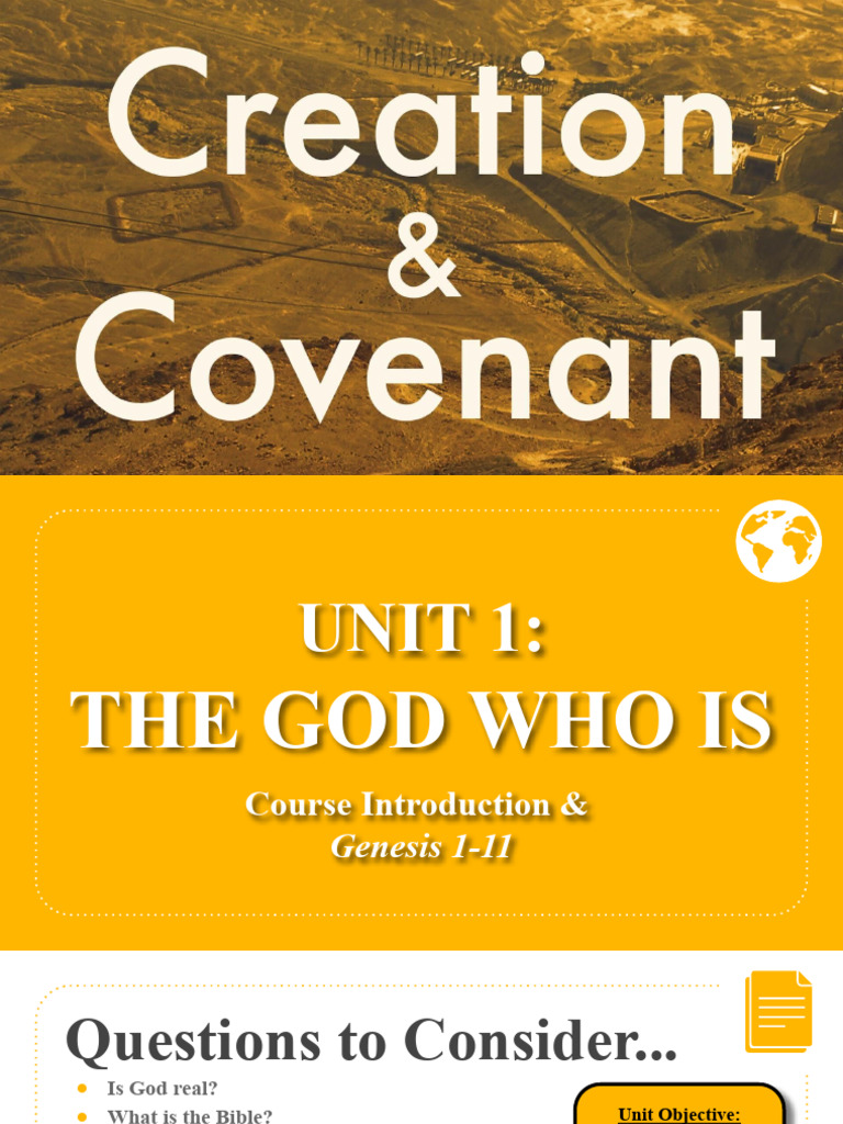 Creation - Unit 1 | PDF | Image Of God | Genesis Creation Narrative