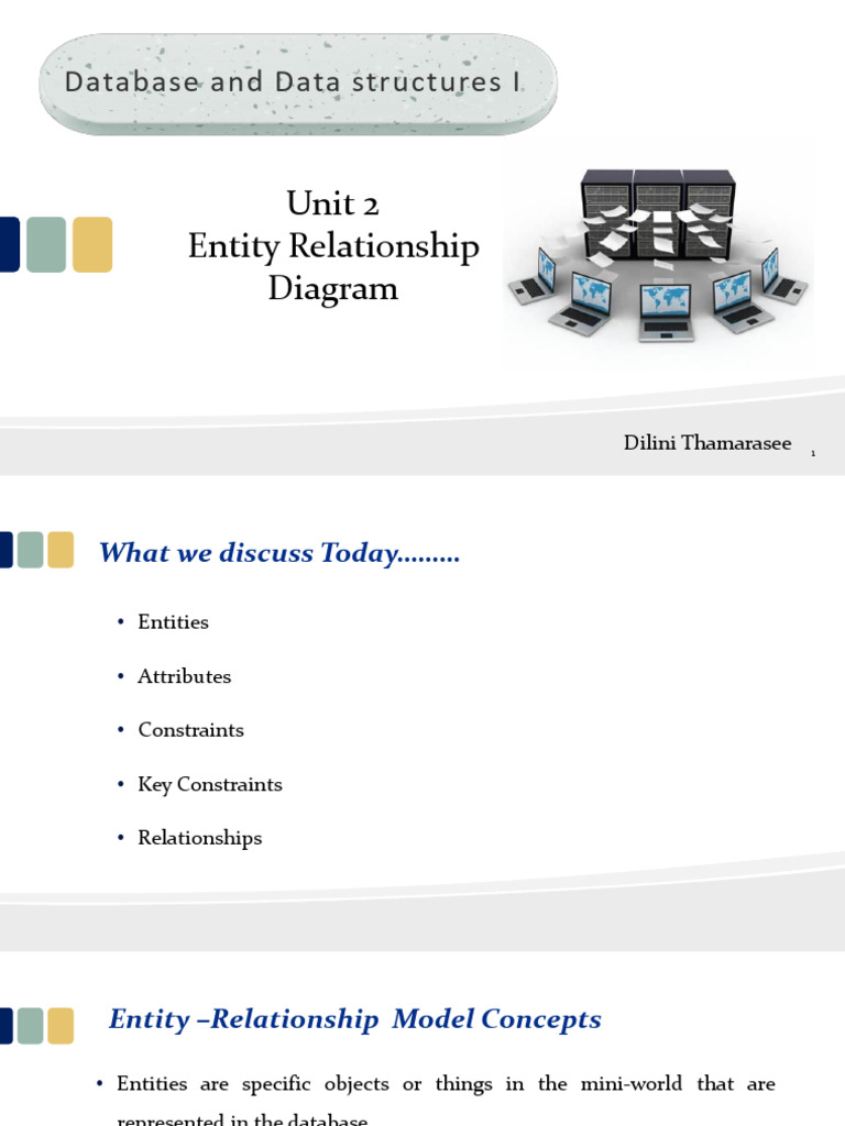 Lecture Note 2 - Entity Relationship Diagram | PDF | Databases | Object (Computer Science)