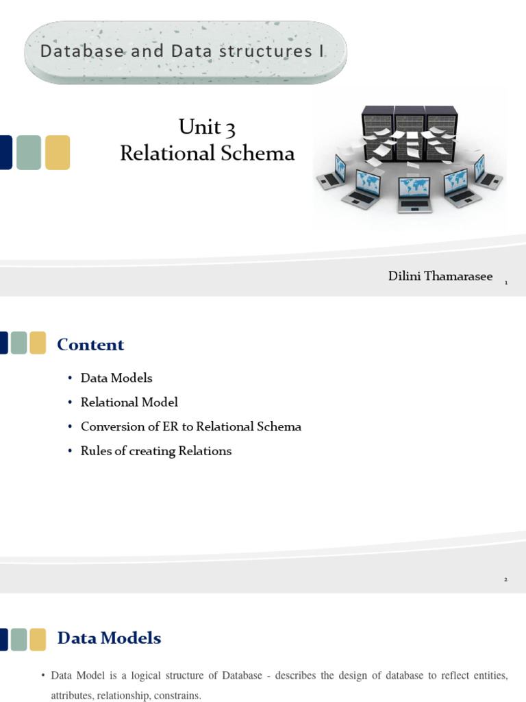 Lecture Note 3 - Relational Schema | PDF