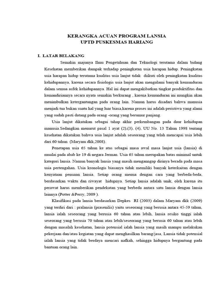 Kak Lansia Fix (Anne) | PDF