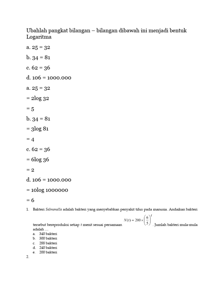 Ros Soal MTK pembAHASAN BESOK | PDF