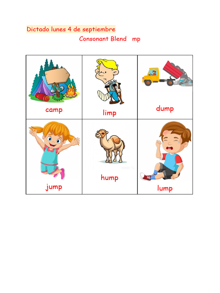 consonant blends flashcards | PDF