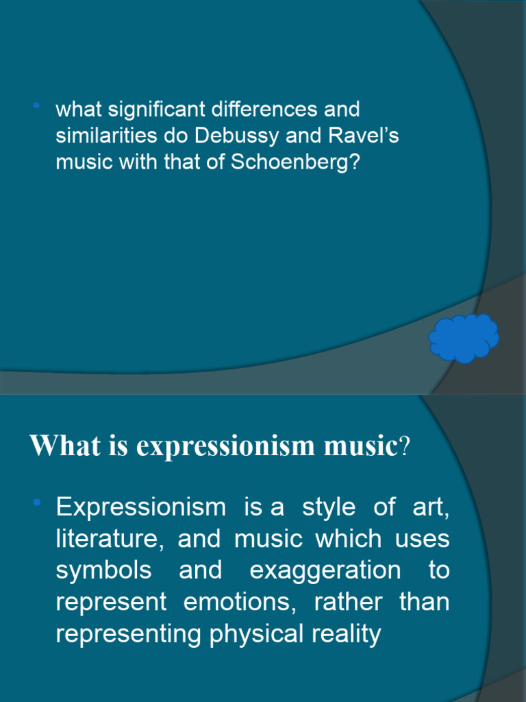 Debussy, Ravel, and Schoenberg: Music Analysis | PDF | Expressionism ...