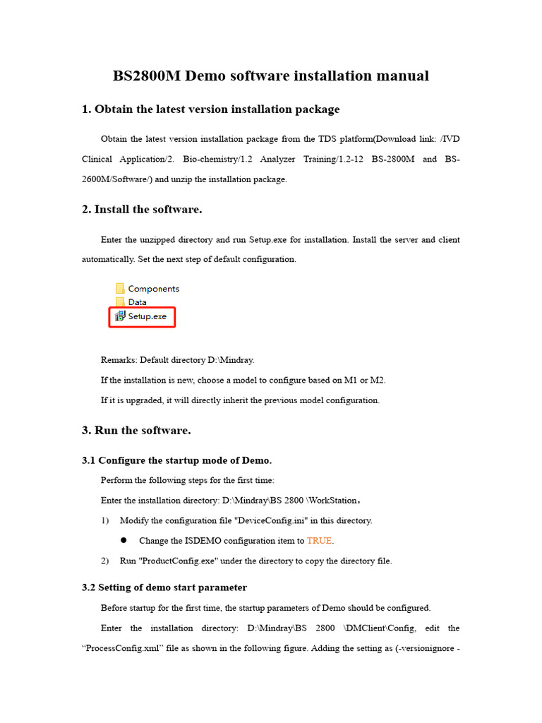BS2800M Demo Software Installation Manual - en | PDF