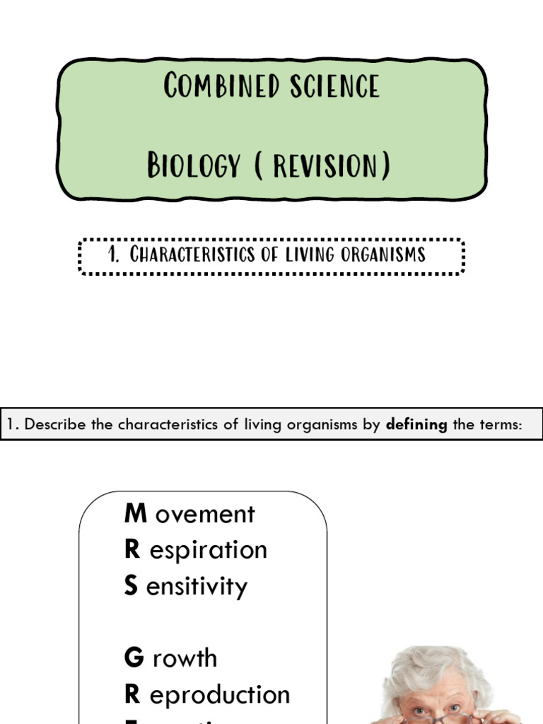 Characteristics Living Organisms | PDF | Cellular Respiration | Nutrition