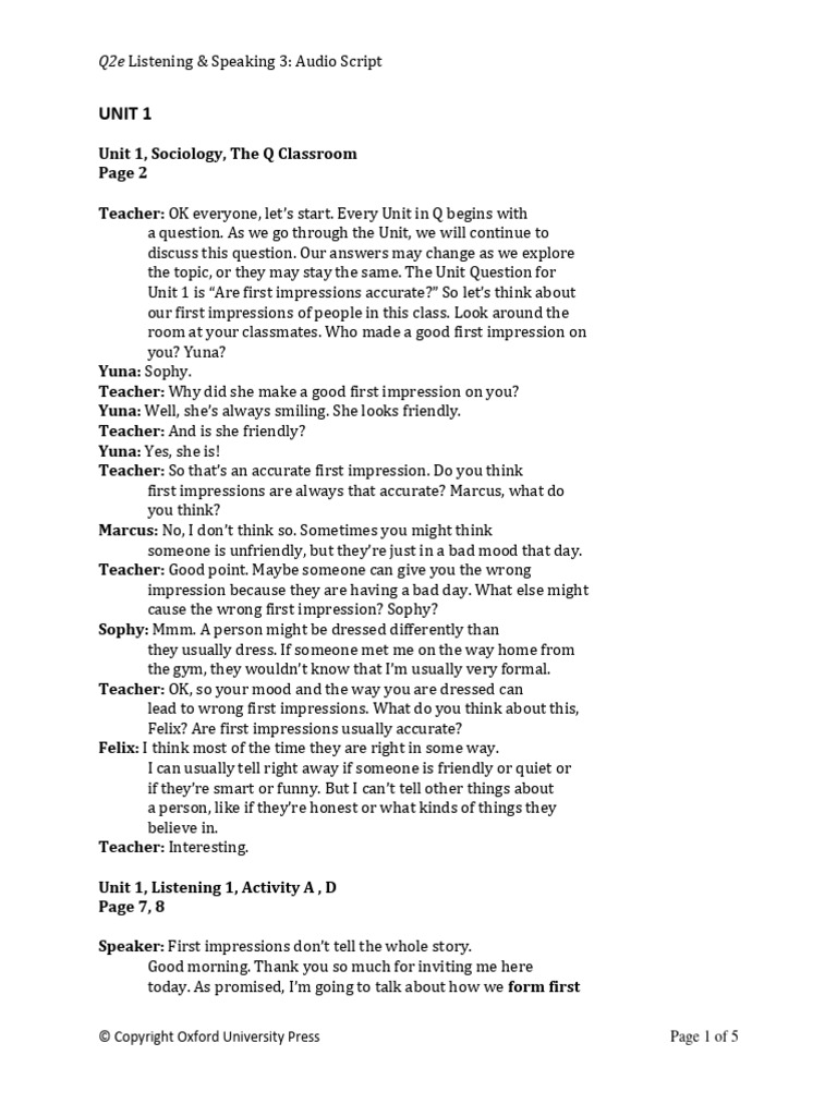 Qskills 3 Script | PDF