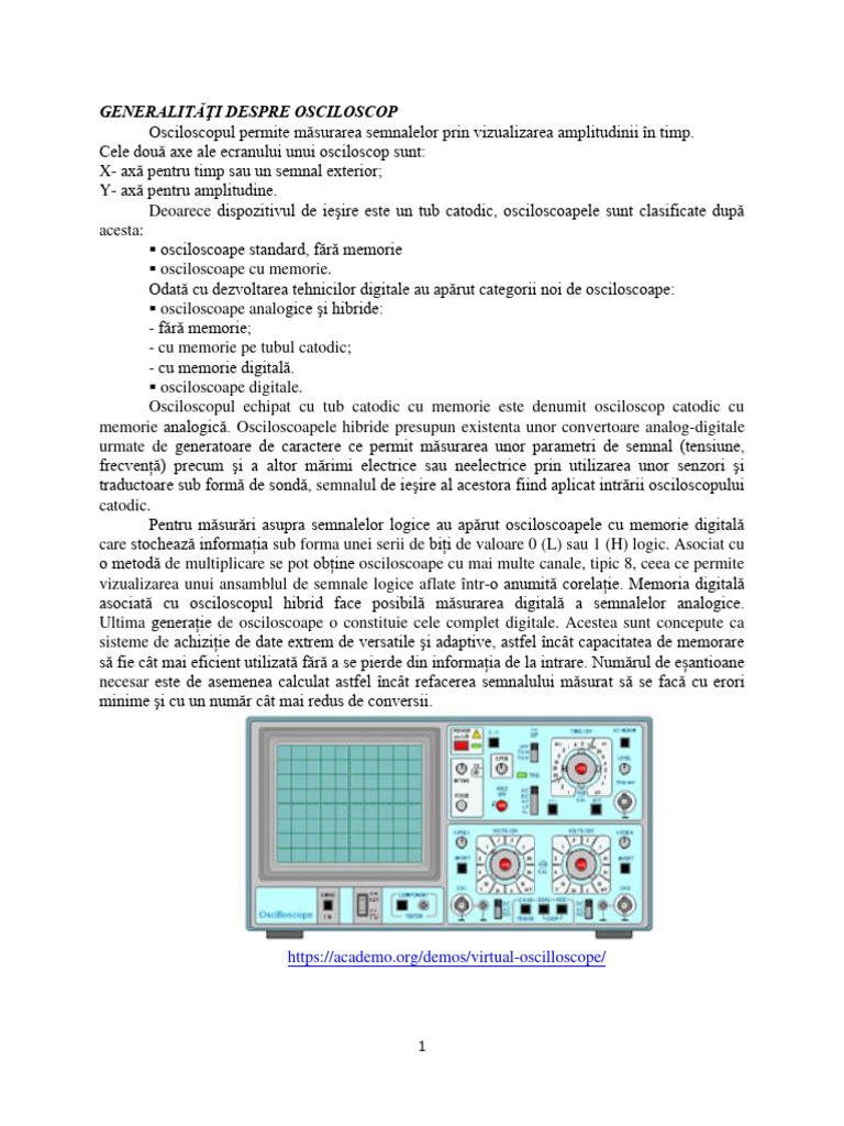 OSCILOSCOP | PDF
