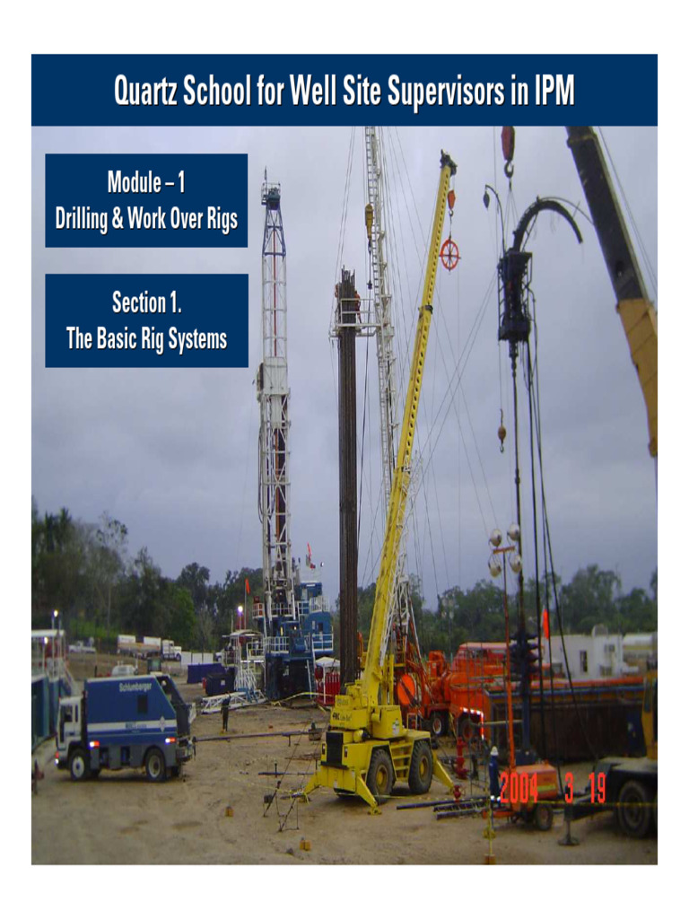 02 The Basic Rig Systems | PDF | Internal Combustion Engine | Drilling Rig