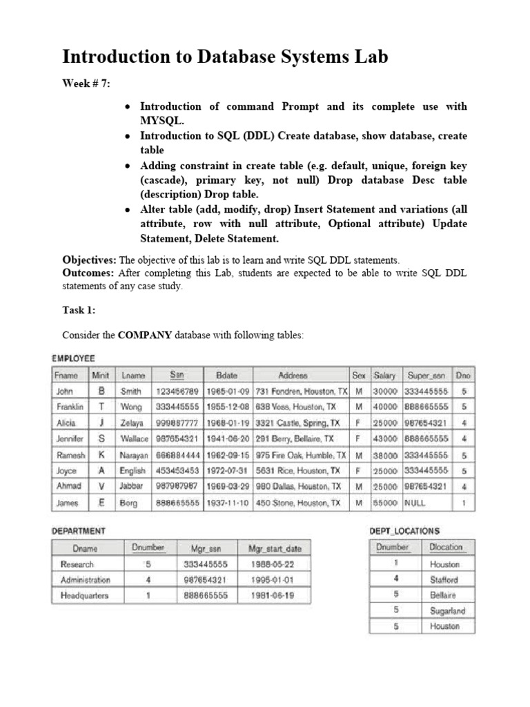 DB Lab Week 7 | PDF | Computers