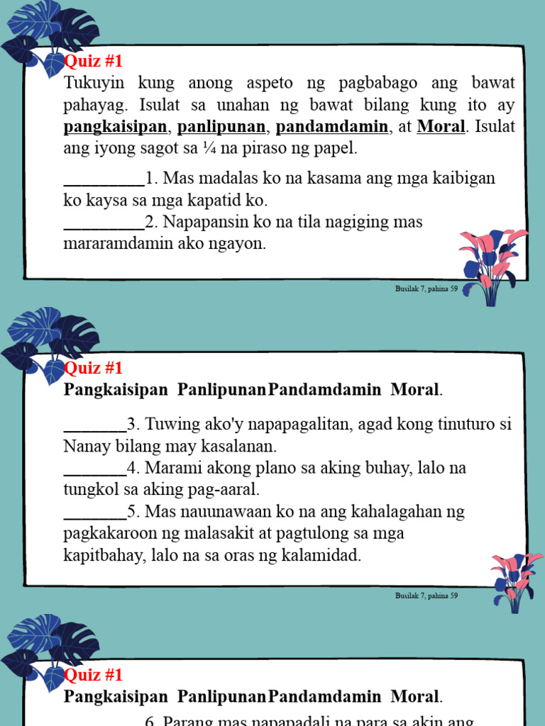 G7 WEEK 2 - Mga Kakayahan at Kilos | PDF