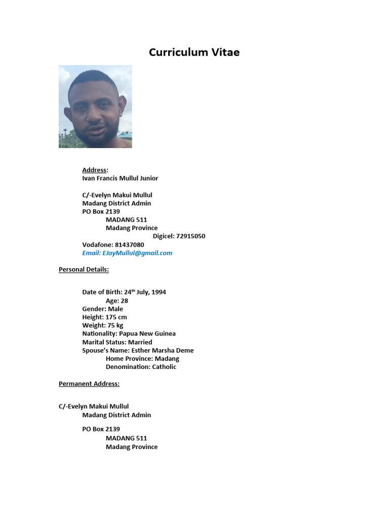 Curriculum Vitae - Docx Jay - Docx 2 | PDF